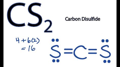 Cs2 Lewis Structure How To Draw The Lewis Structure For Cs2 Youtube