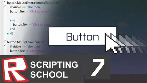 ROBLOX Scripting School MouseEnter And MouseLeave YouTube