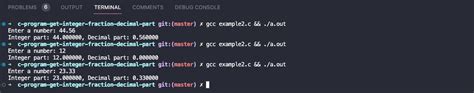 C Program To Get The Integer And Fraction Or Decimal Part Codevscolor