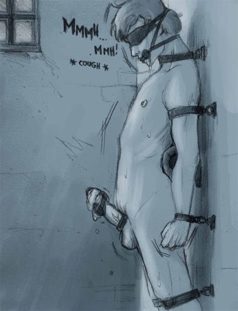 Rule 34 1boy Against Wall Arched Back Basement Bit Gag Blindfold