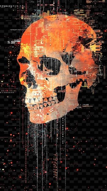 Premium Psd Png Ascii Art Glitch With Text Based Graphics Digital