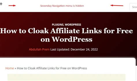 How To Hide Navigation Menu In WordPress Page 2025