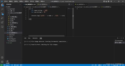 Typescript代码的手动编译和自动编译两种方式ts文件如何编译指令 Csdn博客
