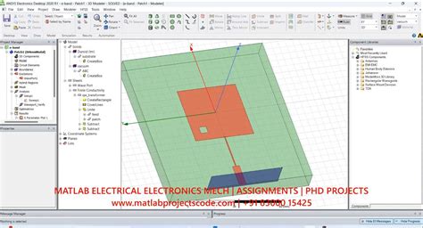 E Band Microstrip Patch Slot Antenna In Hfss Ansys Antenna Phd Research