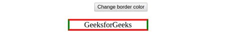 HTML DOM Style BorderColor Property GeeksforGeeks
