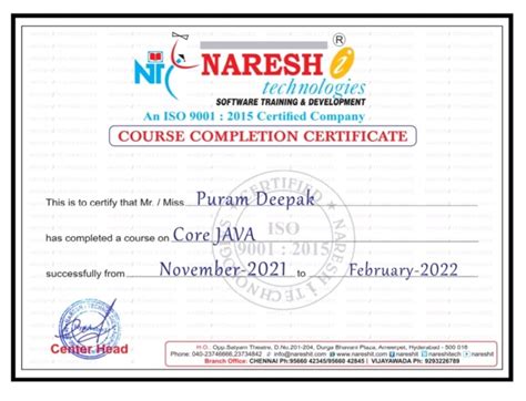 Deepak Puram On Linkedin Finally Completed My Core Java