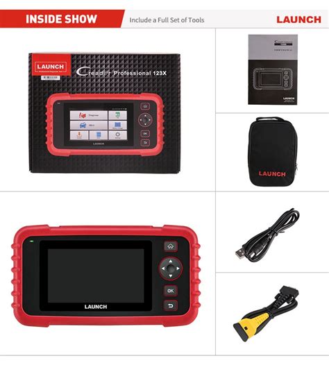LAUNCH CRP123X OBD2 Code Reader for Engine Transmission ABS SRS Diagnostics with AutoVIN Service ...