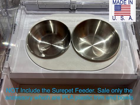 3d Printed Slim Adapter With Stainless Steel Bowls Fits Non Wifi