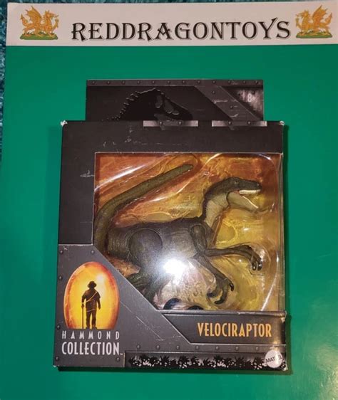 Jurassic Park World Hammond Collection Velociraptor Figure New Sealed £