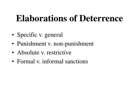 Ppt Deterrence And Rational Choice Theories Powerpoint Presentation