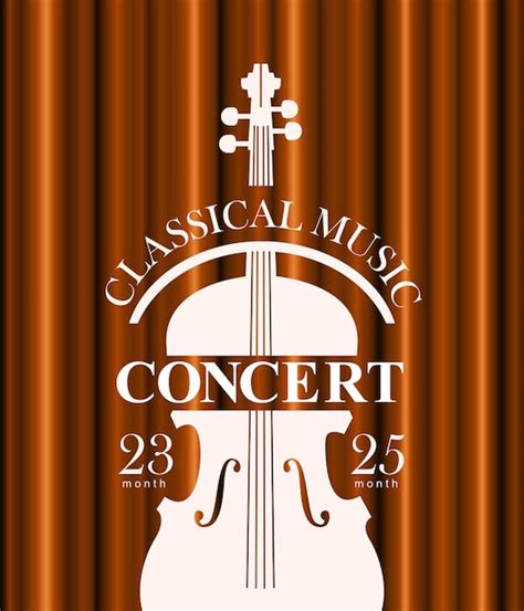 Premium Vector Poster For Classical Music Concert