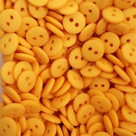 8mm Teeny Tiny Buttons X25 Mustard Paper And String