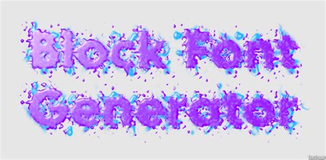 Block Font Generator Efeito De Texto E Desenho De Logotipo Fonte
