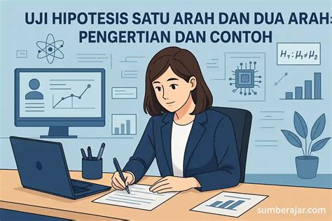 Uji Hipotesis Satu Arah Dan Dua Arah Pengertian Dan Contoh