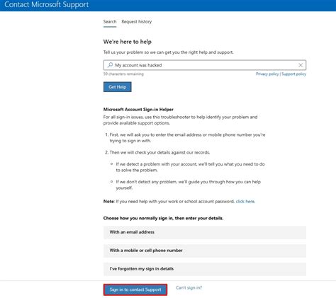 Outlook Password Reset Microsoft Qanda