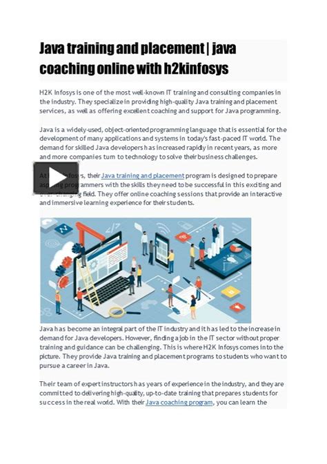 Ppt Java Training And Placement Powerpoint Presentation Free To
