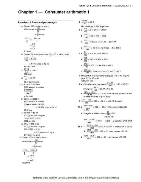 01 Consumer Arithmetic 1 Solutions To Your Basic Math Methods In