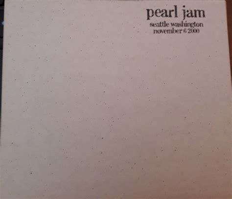 Pearl Jam Seattle Washington November 6 2000 3 X Cd Album