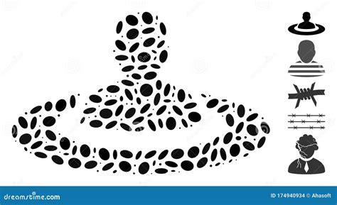 Dot Collage Prison Stock Illustration Illustration Of Court 174940934