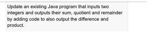 Solved Hello I Need Help In This Intro To Java Homework It