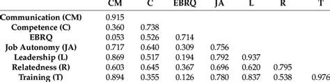 Discriminant Validity Of Constructs Download Scientific Diagram