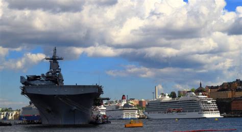 Aircraft Carrier Vs Cruise Ship Giant Size Comparison