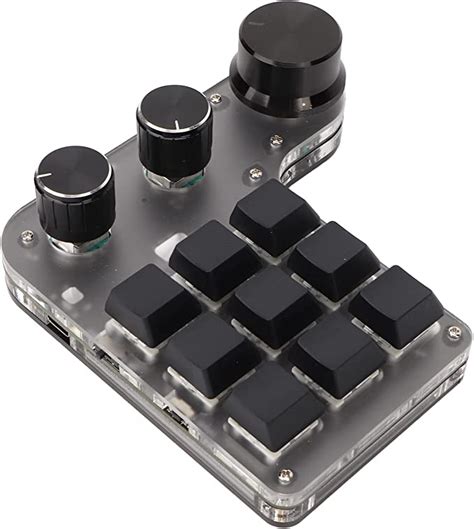 Vbestlife Programmable Macro Keyboard 9 Keys 3 Knobs Small