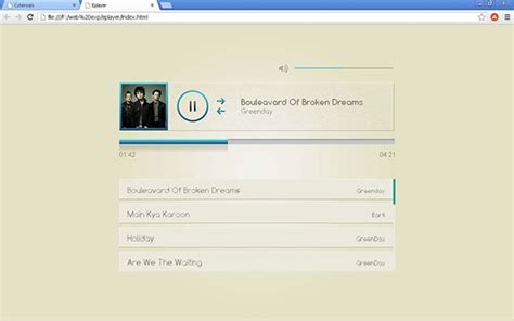 HTML5 Audio Player On Behance