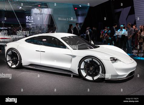 Porsche Mission E Concept Electric Sports Car At The Iaa International