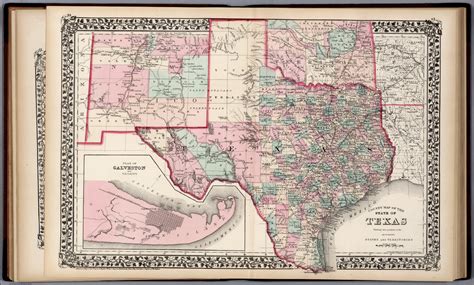 County Map Of The State Of Texas David Rumsey Historical Map Collection