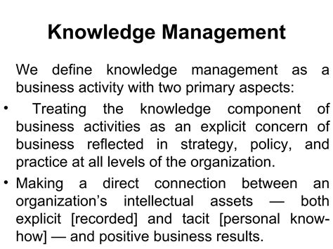 Knowledge Mgmt Ppt