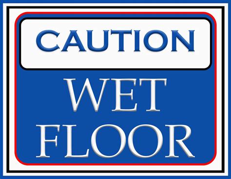 Free Printable Wet Floor Signs Templates [pdf] Caution