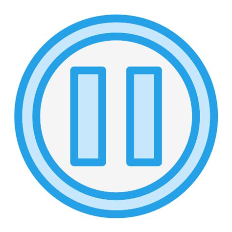 Pause Generic Blue Icon