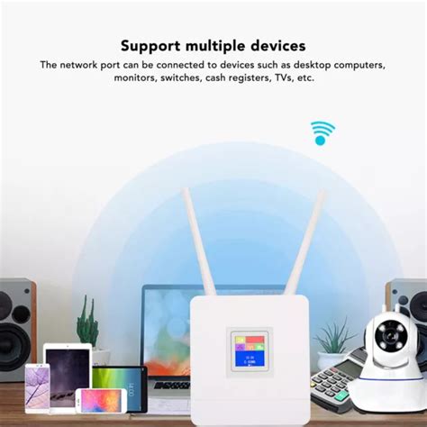 4g Lte Cpe Wifi Router 3 Network Interfaces Improved Signal Strength Plug An Qcs Eur 54 57