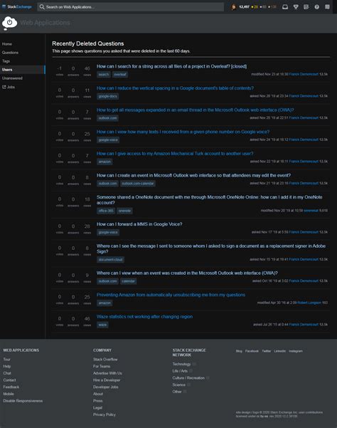 2023 moderator election qanda question collection web applications