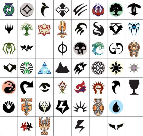 Magic The Gathering Land Symbols