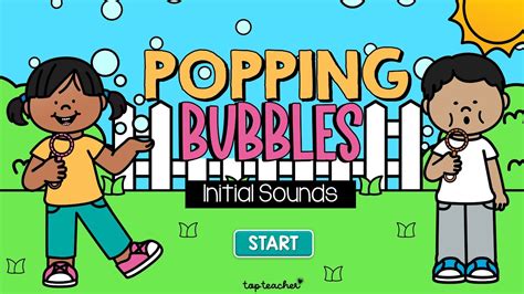 Interactive Initial Sounds Game Popping Bubbles Youtube