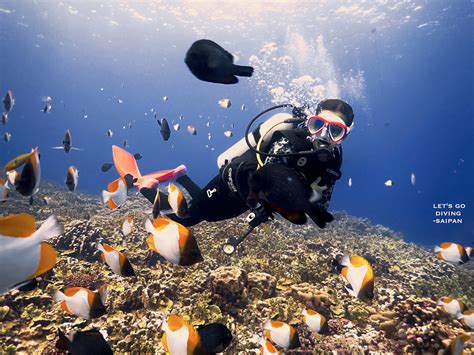 Diving In Saipan Northern Mariana Islands Usa Down To Scuba