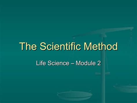 Scientific Method Ppt Pptx