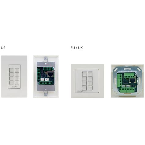 RCB Logic Kramer 8 Button Control Keypad White