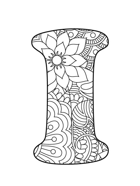 Letter Q Mandala Alphabet