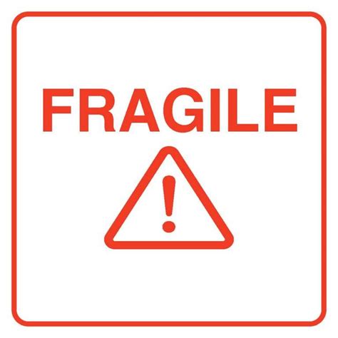 Fragile Label Argent Tape And Label