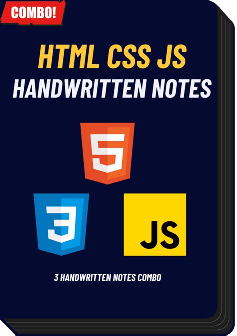 Html Css Js Handwritten Notes Combo Codewithcurious