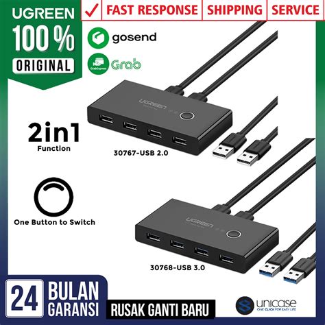 Jual Adapter Hub Pc Laptop Port Usb Ugreen Sharing Switch Box Usb Shopee Indonesia
