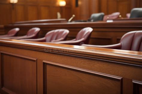 Close-up of the Judges Bench in a Courtroom Stock Illustration - Illustration of decisionmaking ...