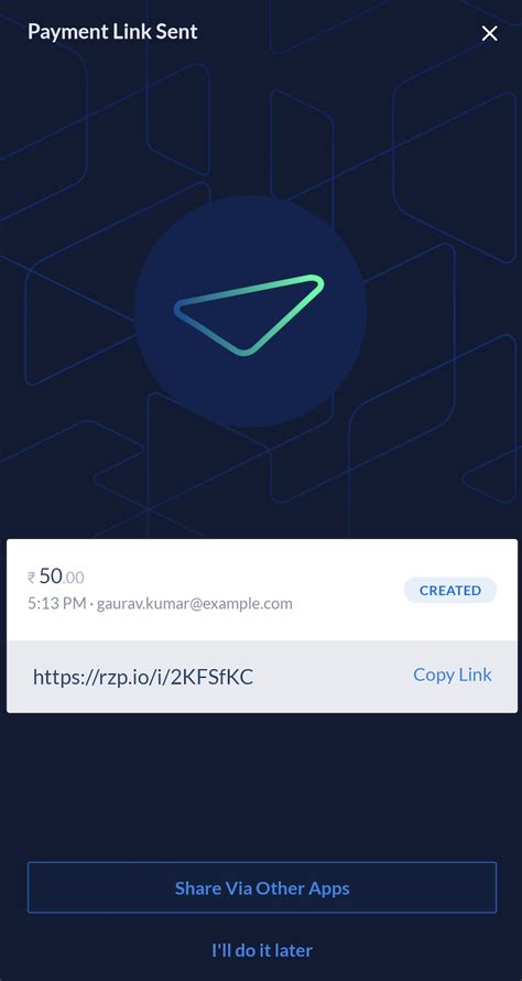 Create And Send Payment Links Razorpay Docs