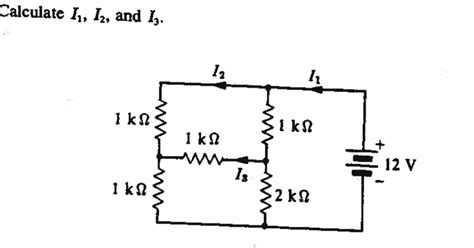 solved calculate i1 i2 ﻿and i3 ﻿using kirchoff s laws