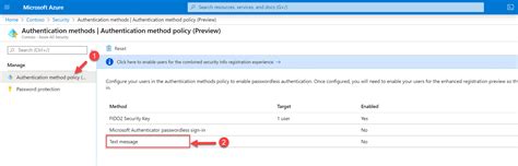 azure azure active directory password less authentication using sms
