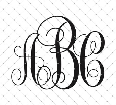 Vine Monogram Font Free Web Wreath Monogram Svg Bundle Wreath With