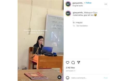 Auto Betah di Kelas, Kecantikan Guru Matematika Ini Bikin Netizen Kesengsem